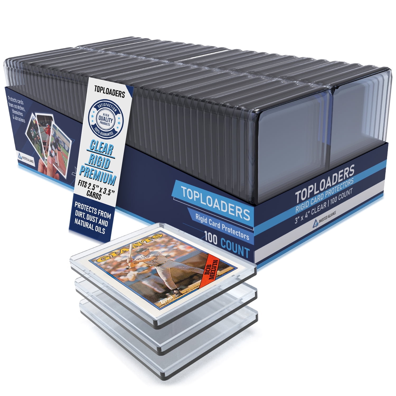 Premium 130PT Top Loaders for Cards | Hard Card Sleeves. Card ...