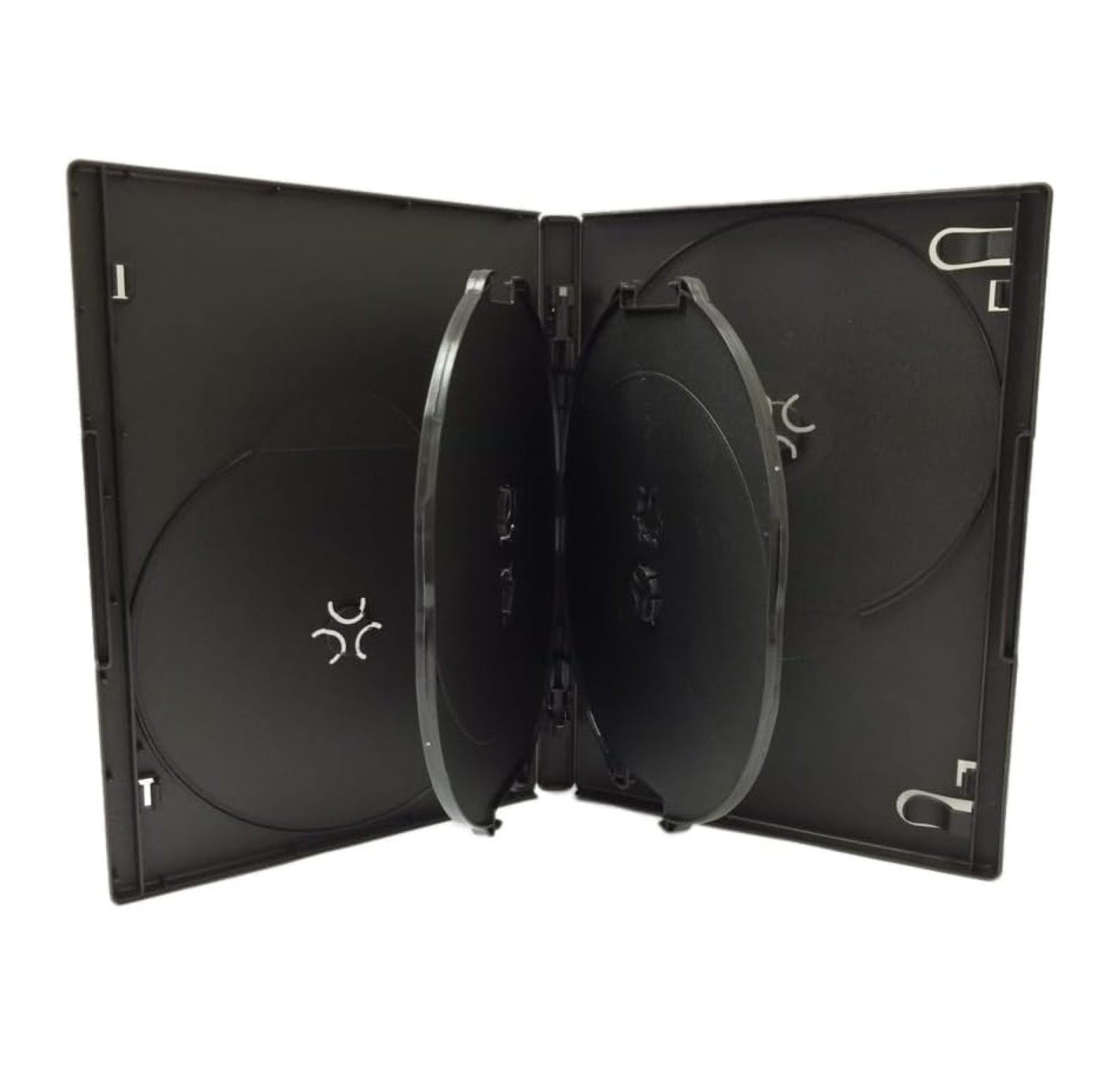 Premium 14mm Standard Size 6-Disc Case with Clear Sleeve - Space Saving ...