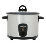 Premium 16-Cup Electric Rice Cooker, Stainless Steel, Keep Warm, Glass ...