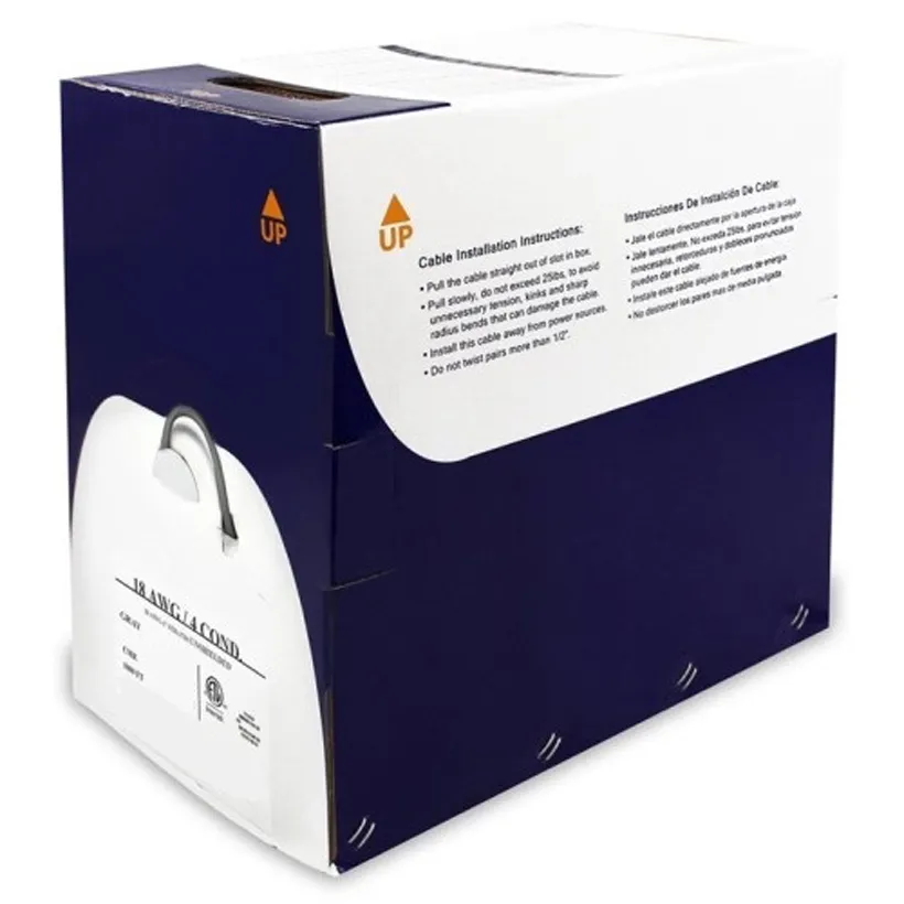 Wavenet WAV-1000-18-2-GY 1 ft. CC1802URGY4 18-2 1K Speaker Wire - Grey - Walmart.com