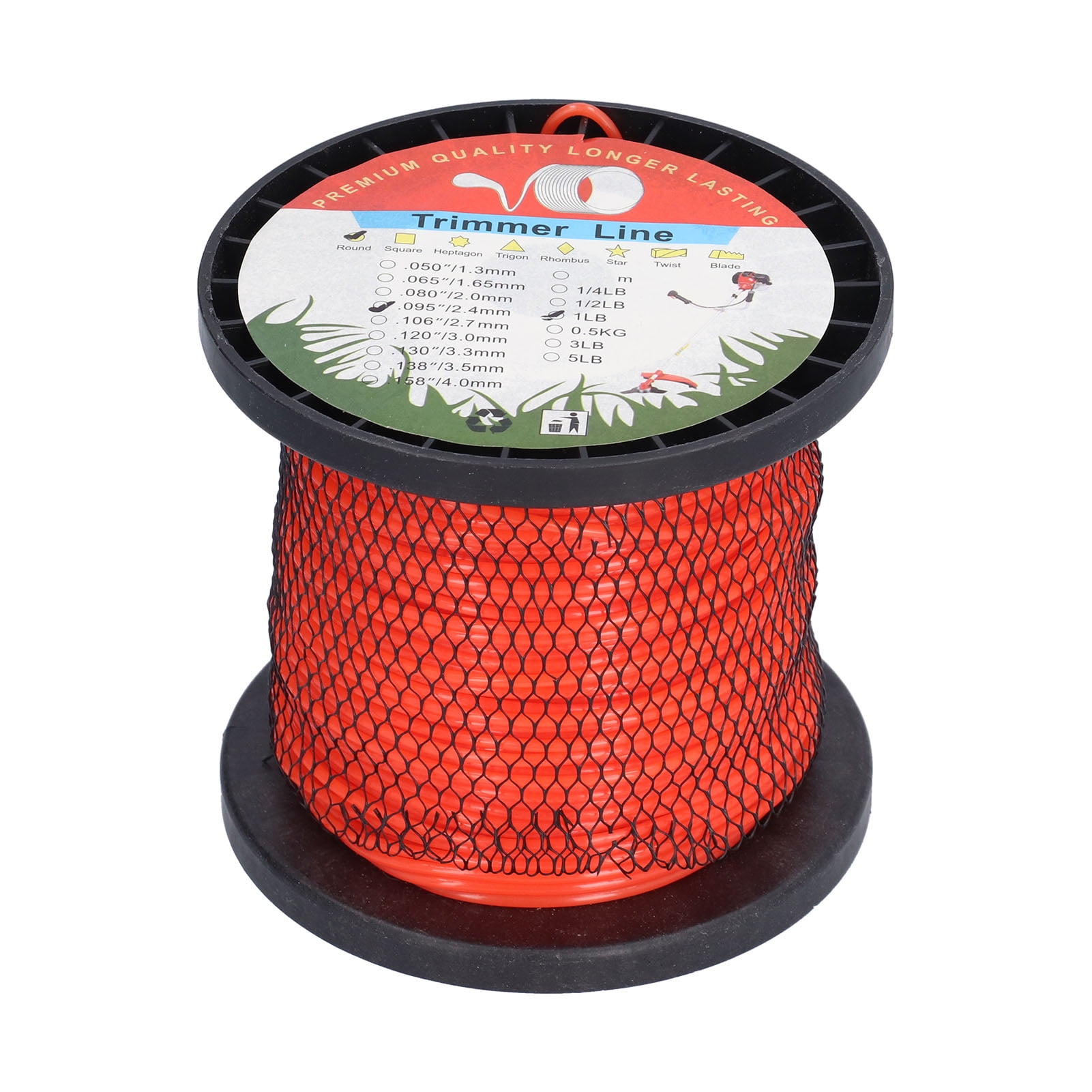 Hairuisi 0.095" Round String Trimmer Line - Walmart.com