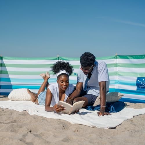 Premium 20 ft Beach Windscreen, Privacy Screen, Wind Blocker - Emerald ...