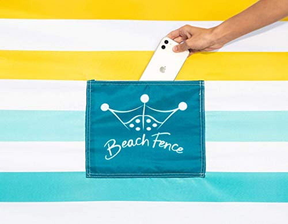 Premium 20 ft Beach Windscreen, Privacy Screen, Wind Blocker - Tahitian ...