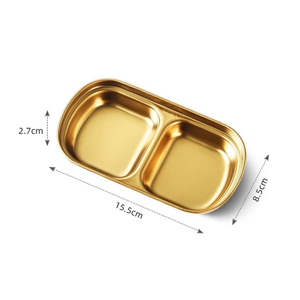 Premium 201 Stainless Steel Sauce Dish Set Elegant Dipping Condiment ...