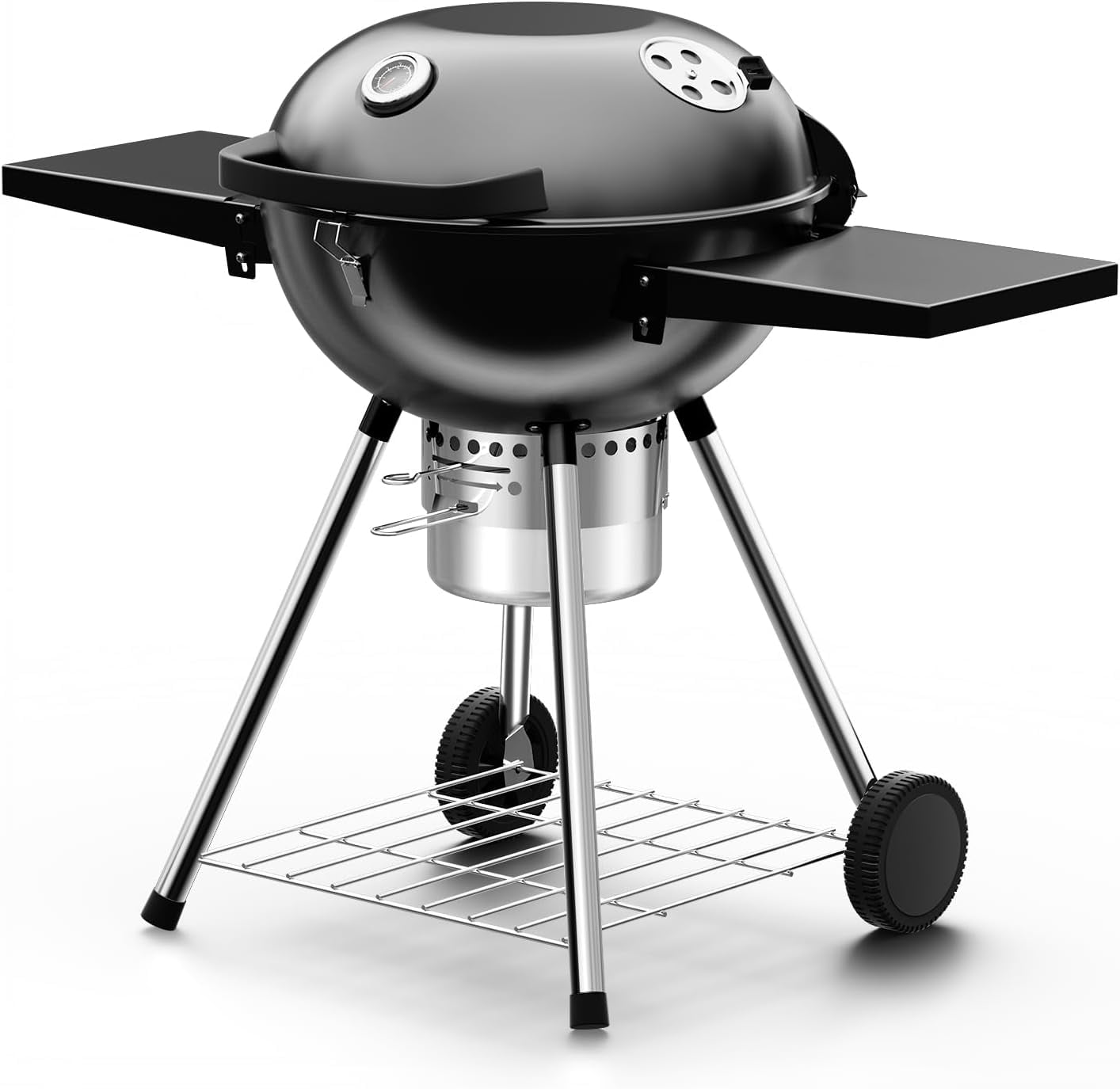 Premium 22 Inch Charcoal Grills with 2 Foldable Tables, BBQ Grill with Cover, Outdoor Barbecue ...