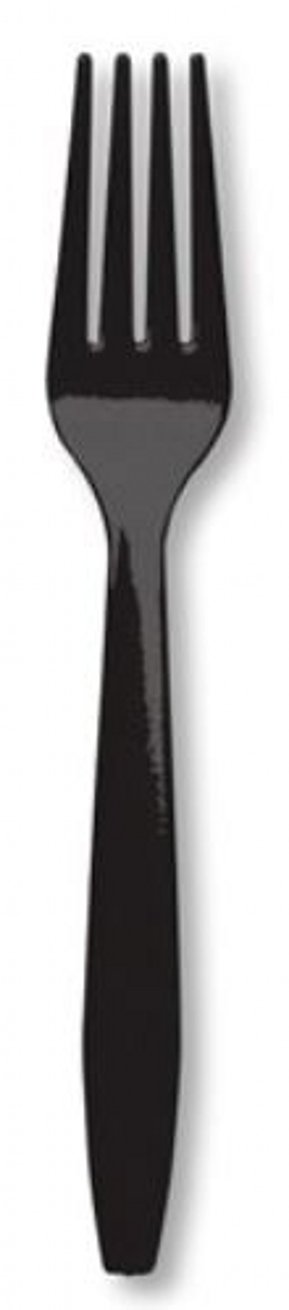 Premium 24 Count Plastic Forks - Black Velvet - Walmart.com