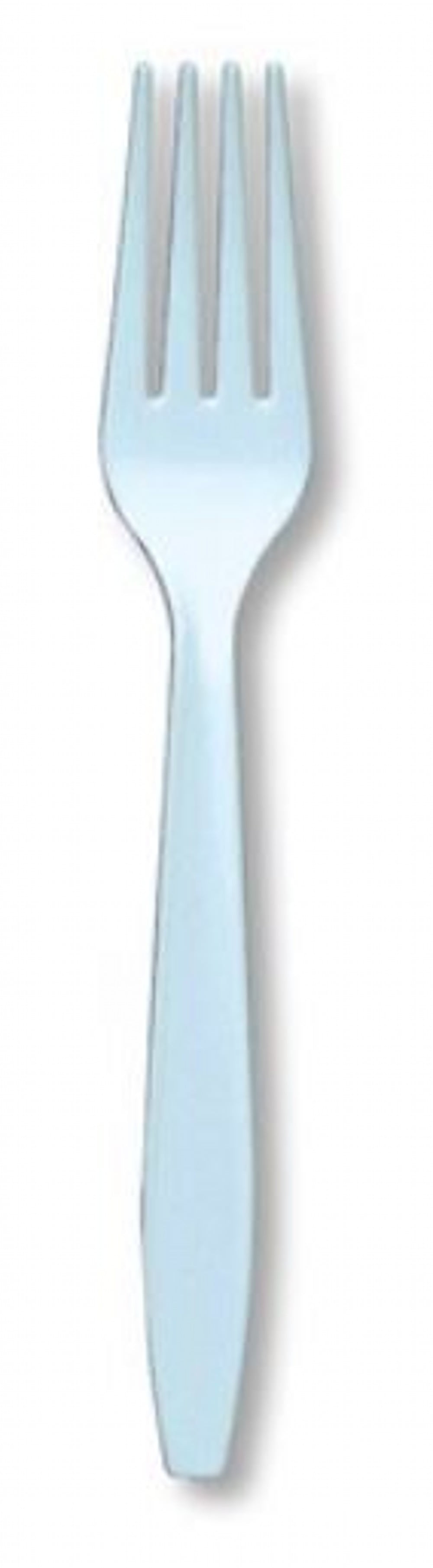 Premium 24 Count Plastic Forks - Pastel Blue - Walmart.com