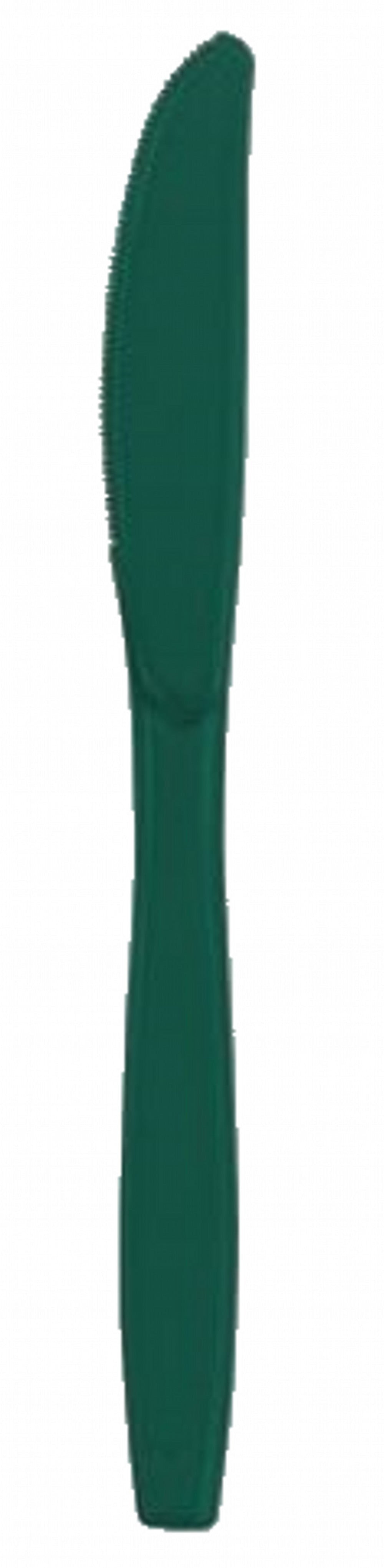 Premium 24 Count Plastic Knives - Hunter Green - Walmart.com