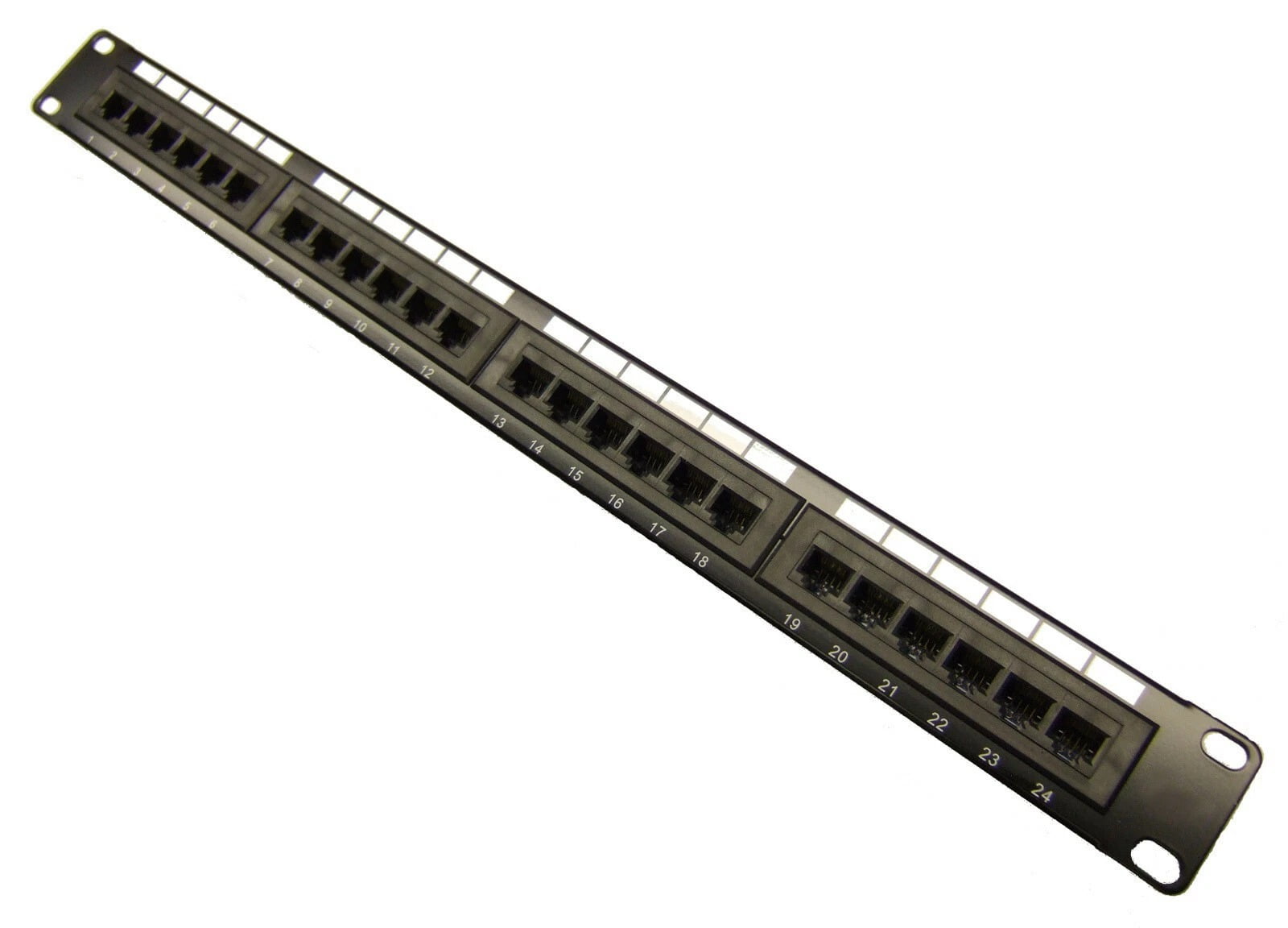 Premium 24-Port CAT6 Patch Panel – RJ45 110-Type, 1U Rack Mount ...