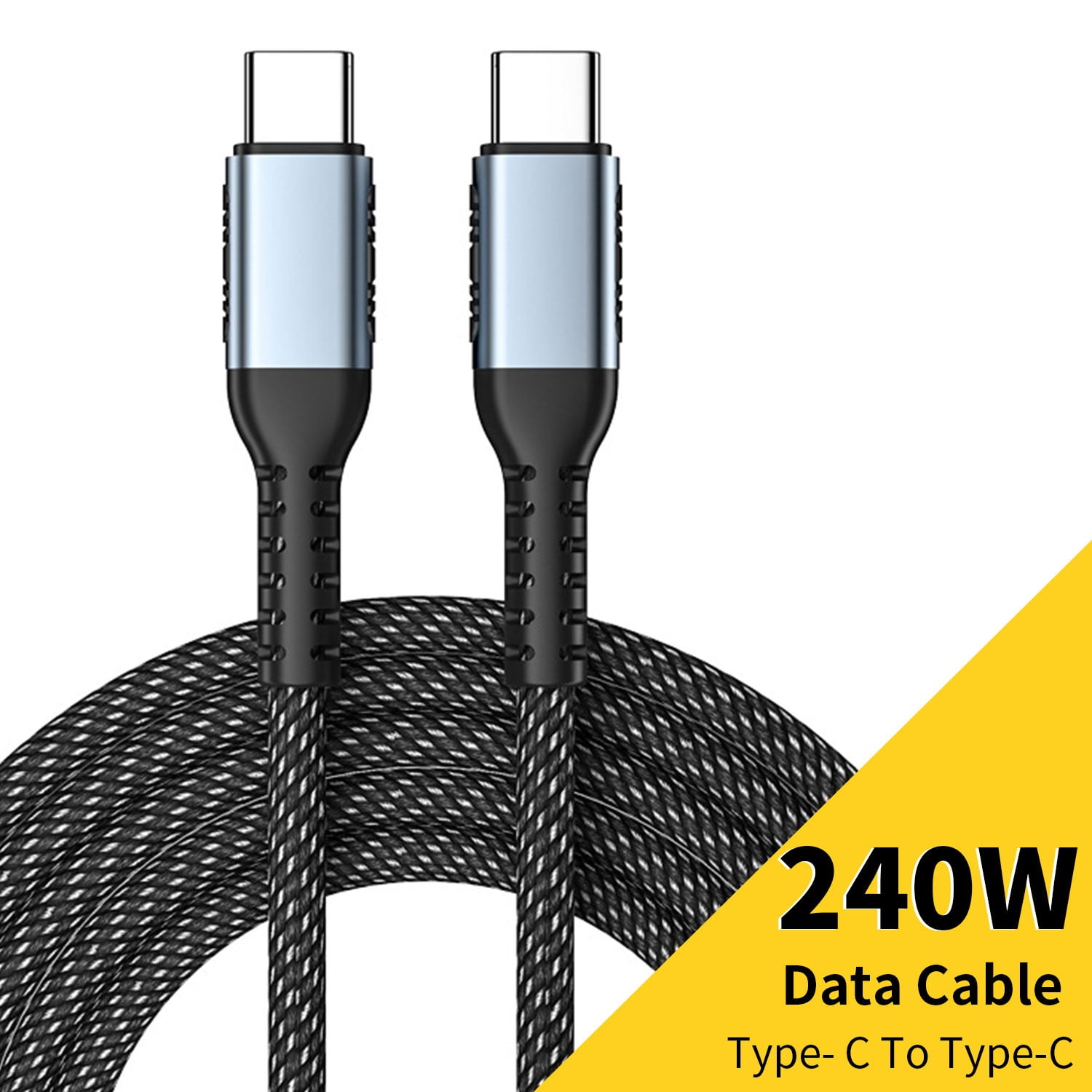 Premium 240W Braided USB C To Type C Fast Charging Cable Super Fast ...