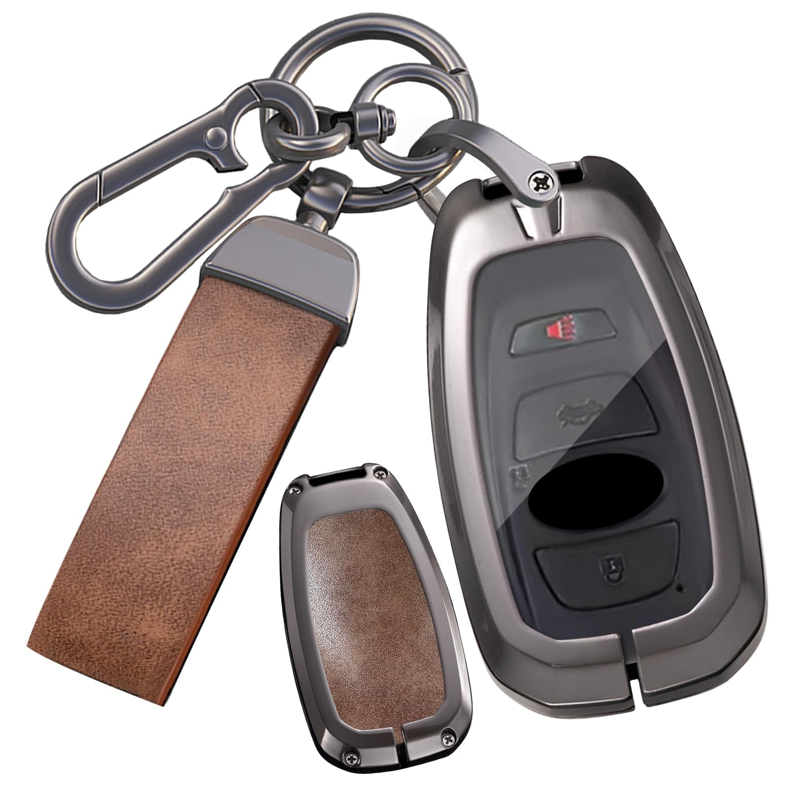Premium 3/4 Button Zinc Alloy Hard Shell Key Fob Case with Durable ...