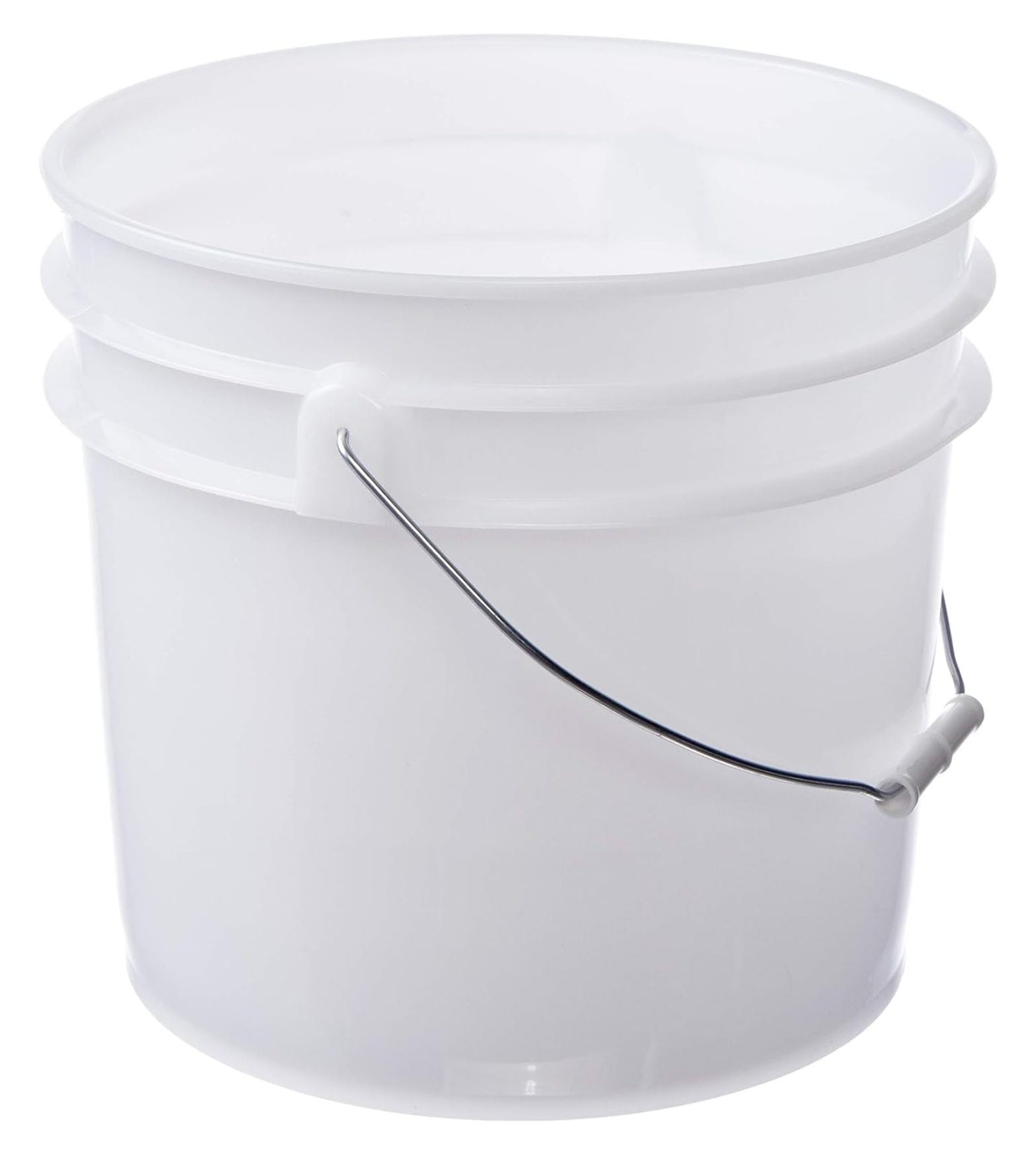 Premium 3.5 Gallon Bucket, HDPE, Natural, 5 Pack - Walmart.com