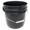 Premium 3.5 Gallon Bucket with Gamma Seal Lid, HDPE, Black - Walmart.com