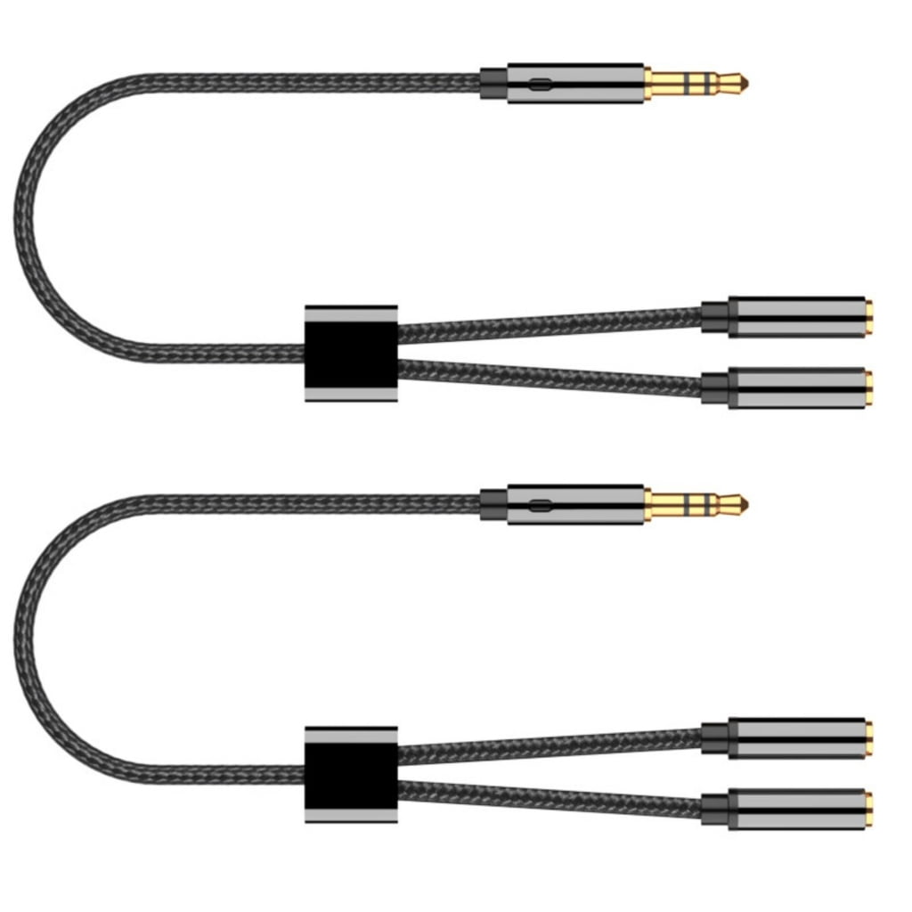 Premium 3.5mm Audios Y Splitter Cable with Gold Plate Plugs for ...