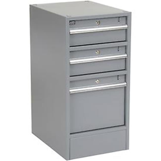 Premium 3 Drawer Workbench Pedestal with Built-In Base - Gray - Walmart.com