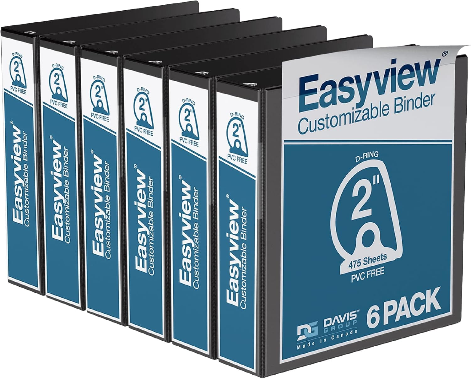 Premium 3-Ring Binders with Clear-View Covers and D Rings, Binders for ...