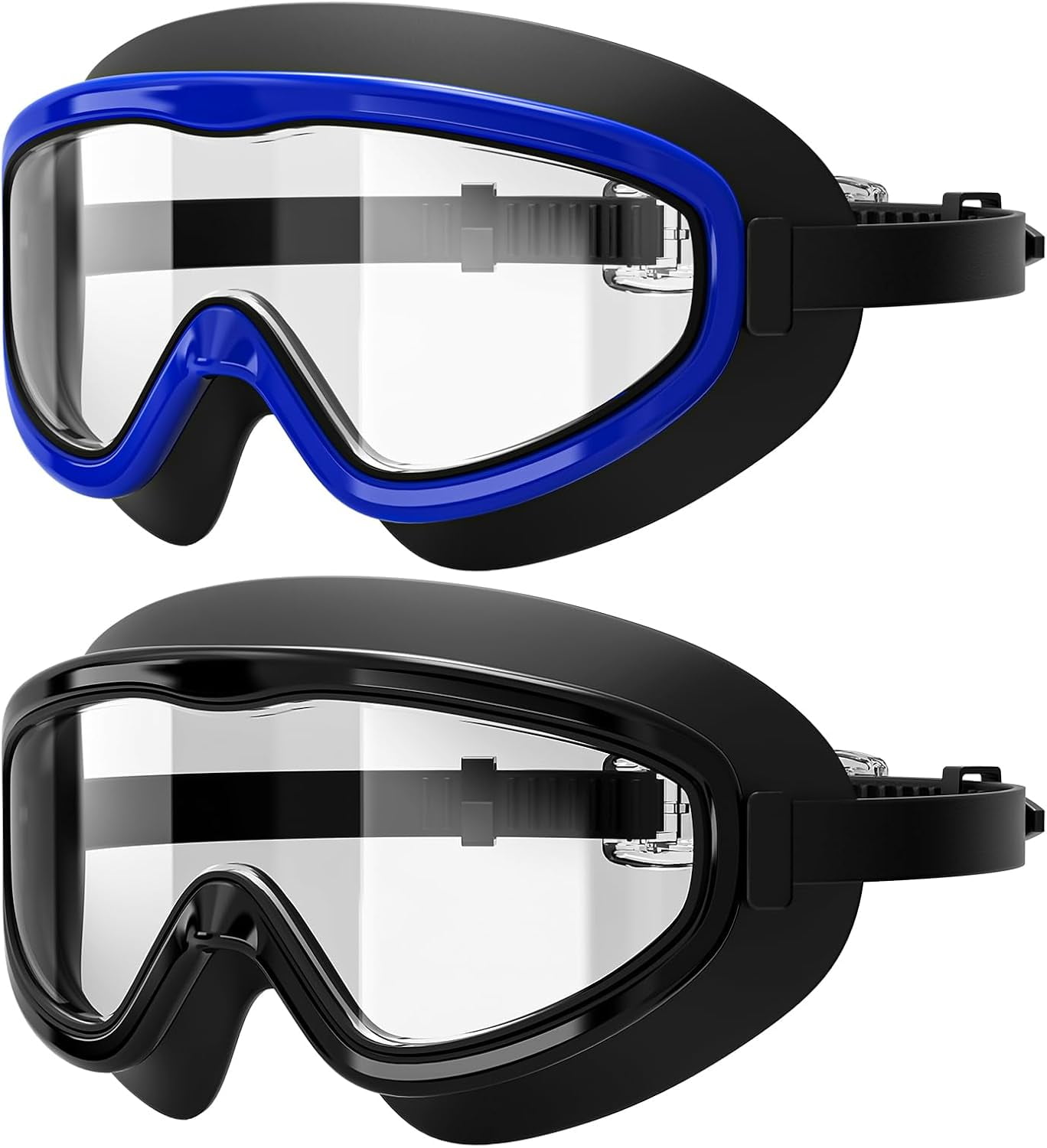 Swim Goggles, Adult 2 Pack-Wide View Swimming Goggles for Men Women ...