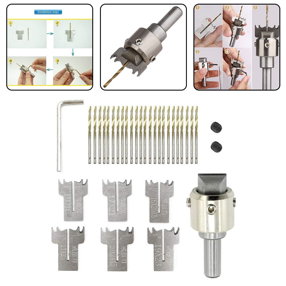 Premium 30-Piece Ring Drill Bit Set: Create Stunning Beads and Rings ...