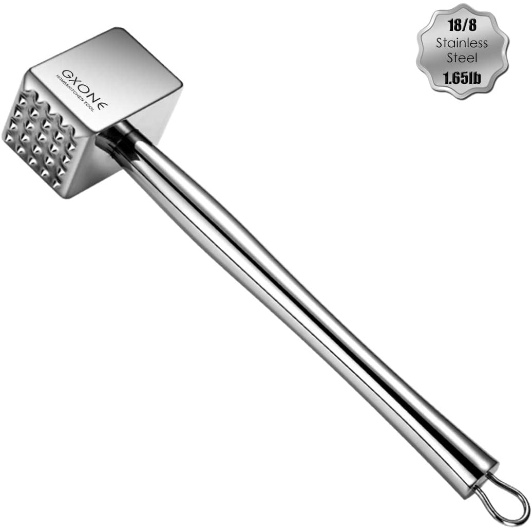 Premium 304 Stainless Steel Meat Tenderizer Tool Heavy Duty Sturdy