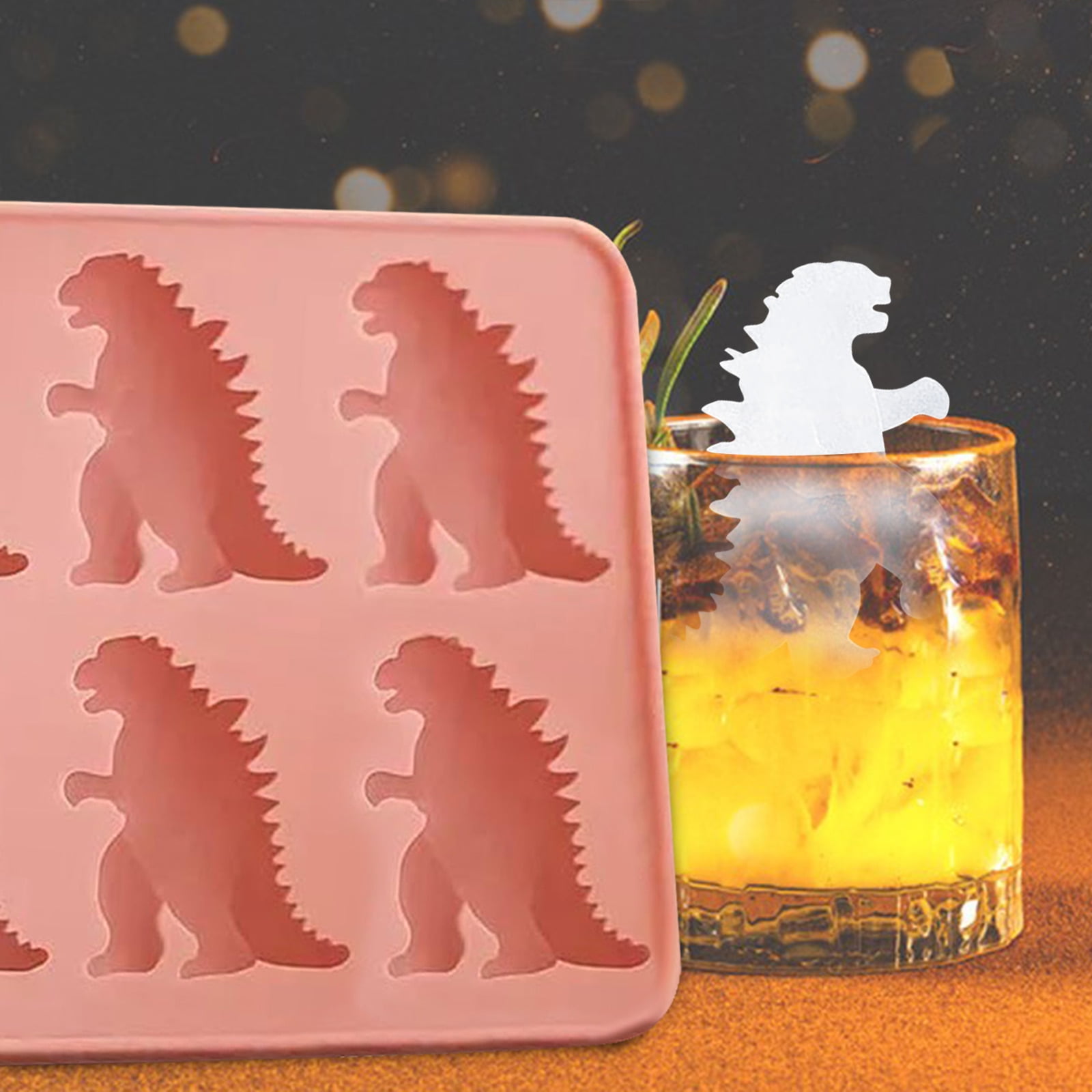Premium 3D Six Monster Ice Cube Tray for Refreshing Ice Cubes in Whiskey and Long Drink Glasses ...
