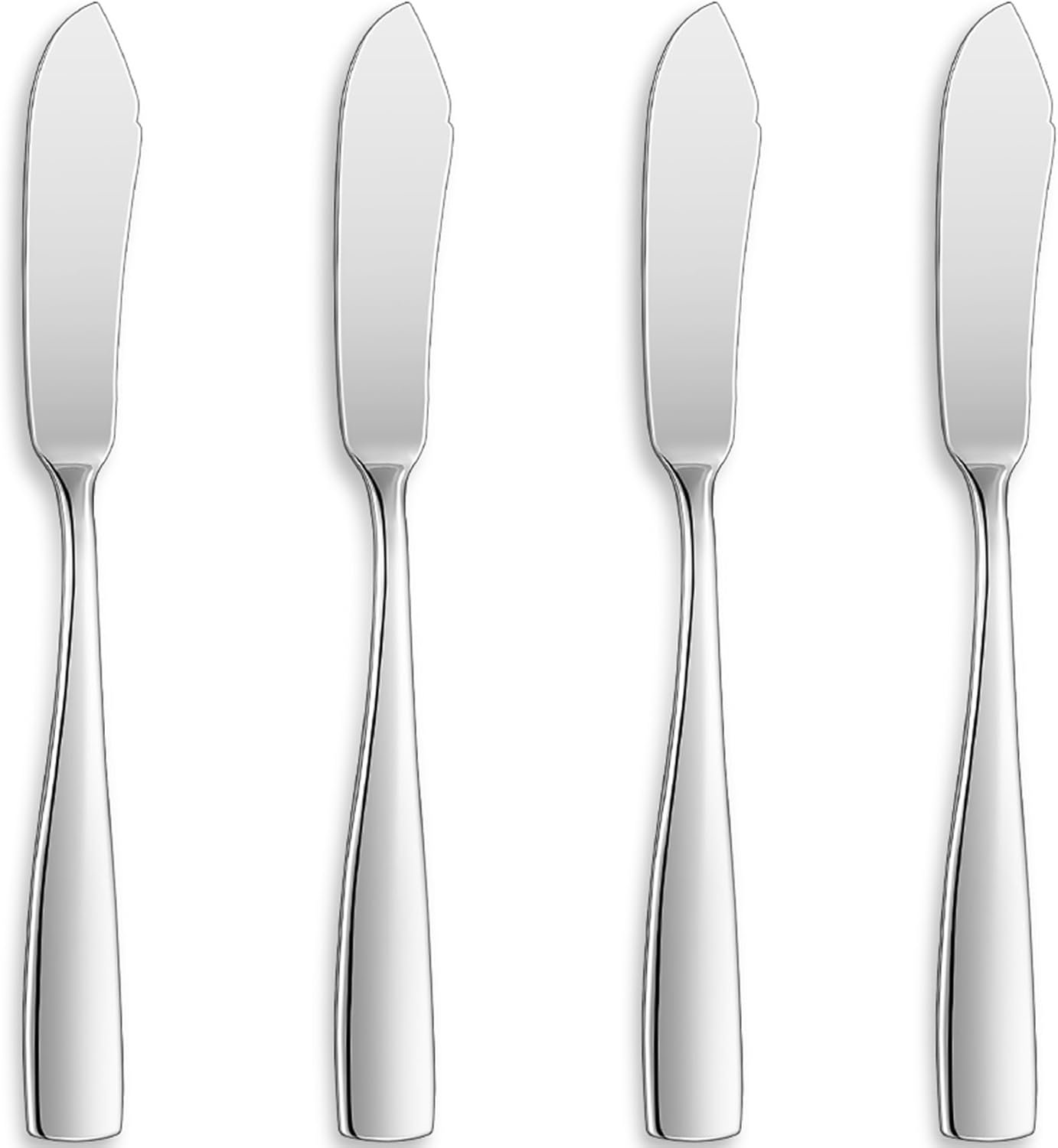 Premium 4-Piece 7" Louis Butter Knives, 18/10 Stainless Steel ...