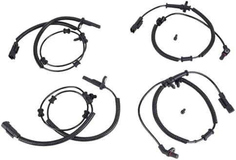 Premium 4 Pieces Front and Rear ABS Wheel Speed Sensor Set for Ram with ...