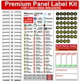 Premium 40 Circuit Bidirectional 1" Breaker Directory Label Kit with ...