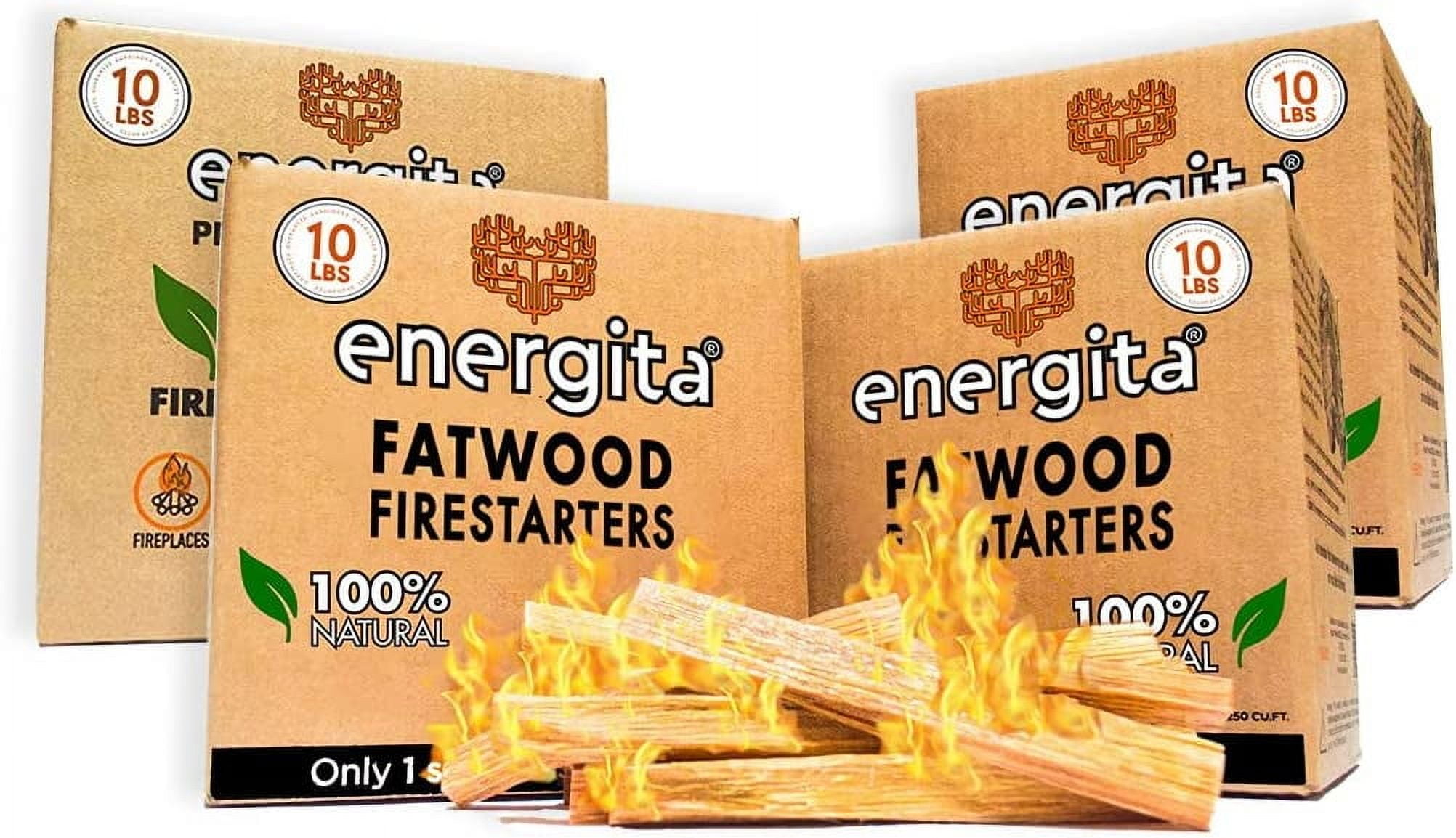 Premium 40lbs, Fatwood Fire Starter Sticks, Fast Fire Starters for ...