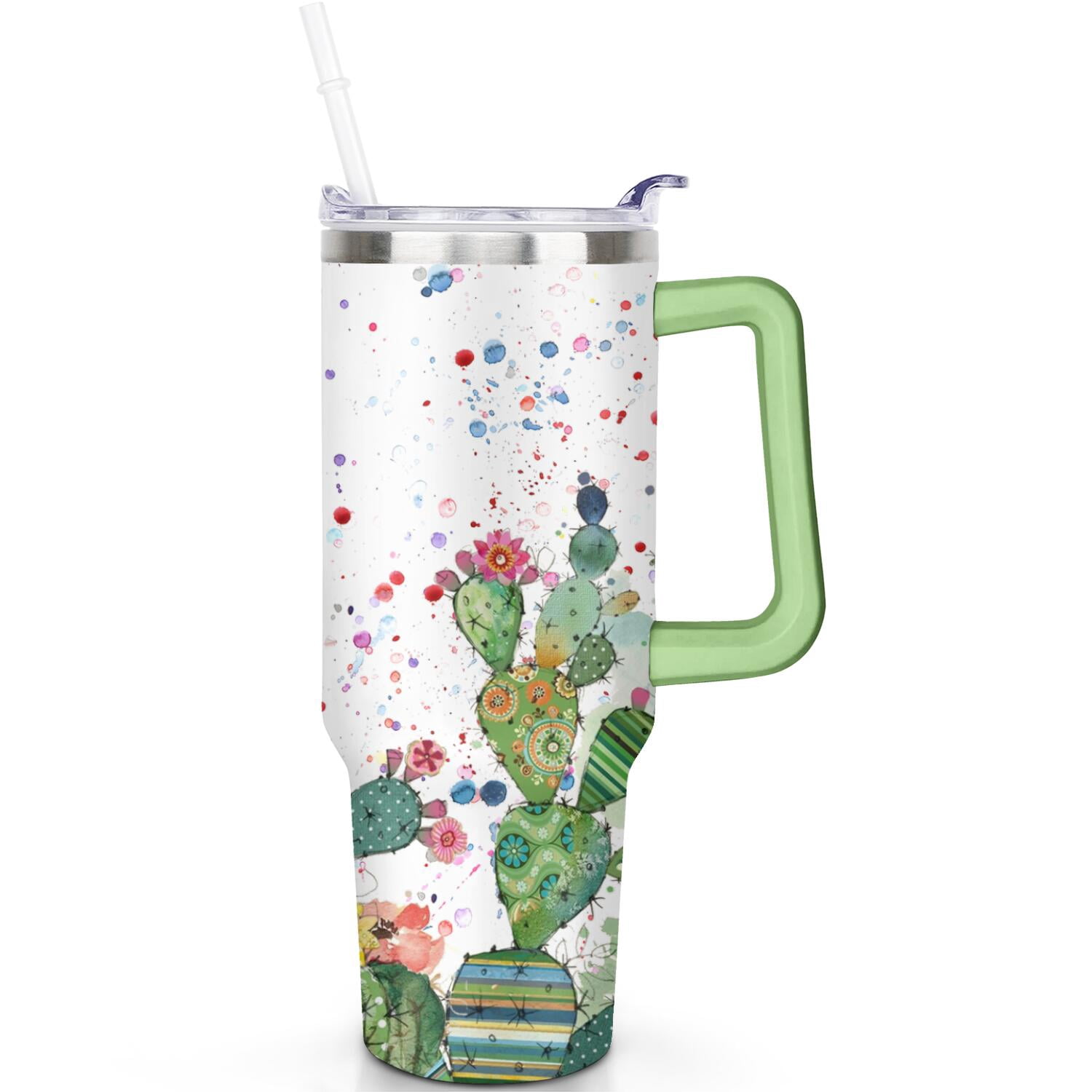 Premium 40oz Cactus Tumbler, Vacuum Tech, 24+ Hour Temperature ...