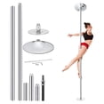 Premium 45mm Dance Pole, Luxury Plated Spinning Static Dancing Pole ...