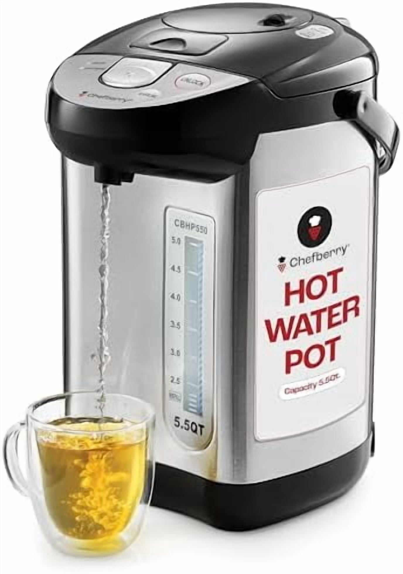 Premium 5.5 QT Hot Water Boiler and Warmer With auto dispense and ...