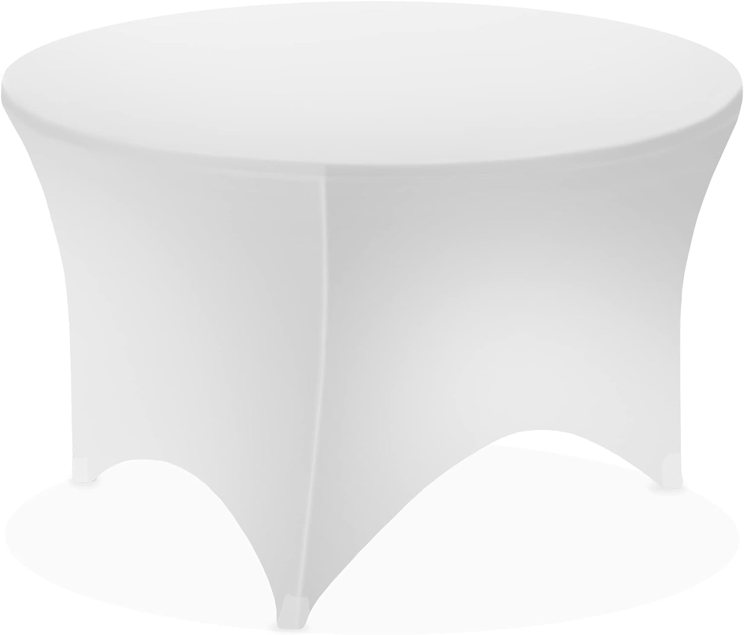 Premium 5' (60-inch) Round Spandex Tablecloth - Stretch Fitted Table ...