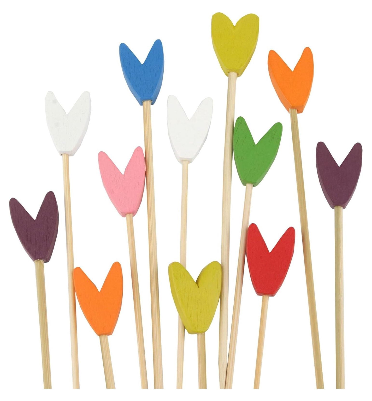 Premium 5.9" Decorative End Cocktail Fruit Sandwich Picks Skewers for ...