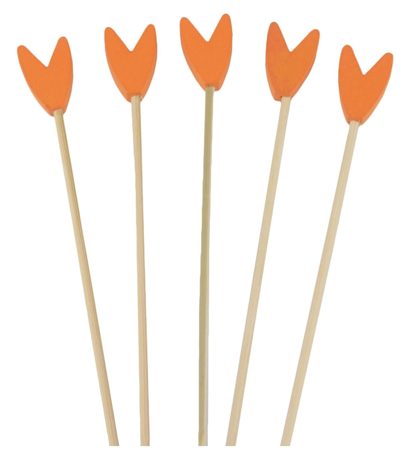 Premium 5.9" Decorative Orange End Cocktail Fruit Sandwich Picks ...