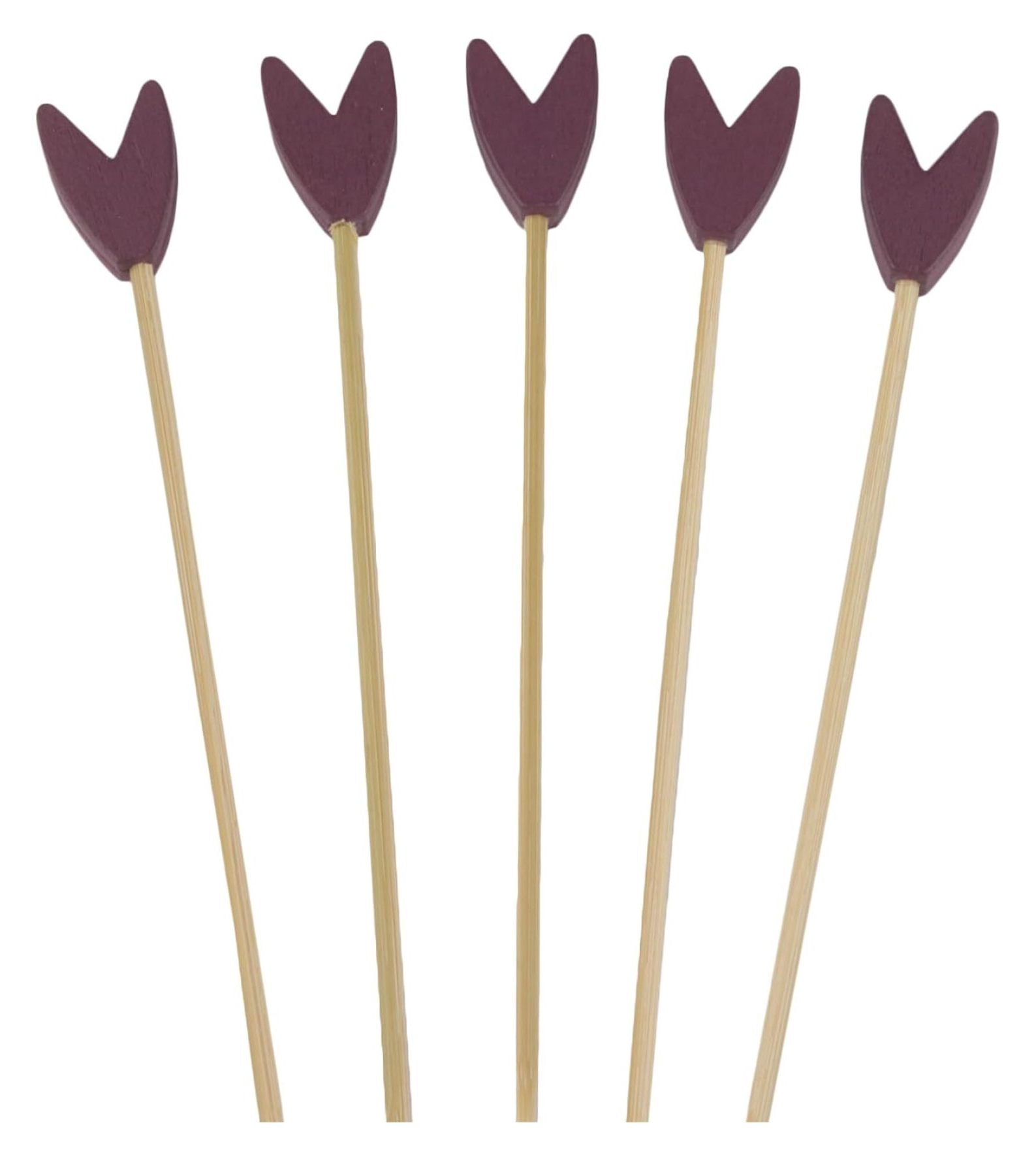 Premium 5.9" Decorative Purple End Cocktail Fruit Sandwich Picks ...