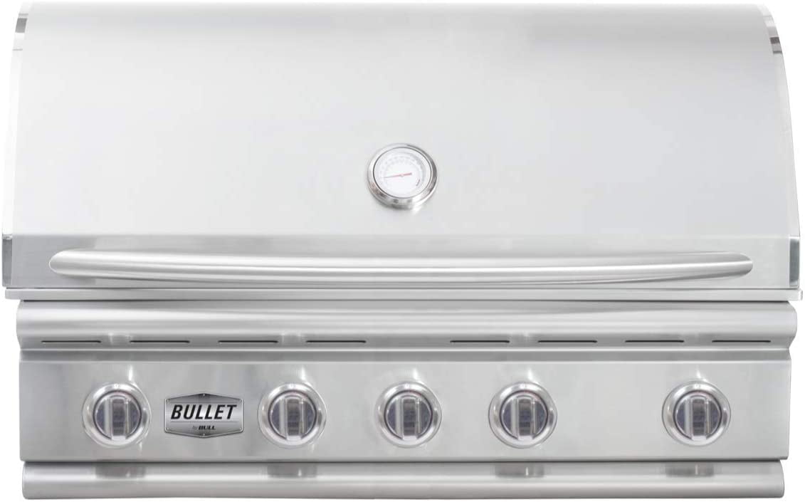 Bullet Premium 5 Burner Outdoor Kitchen Grill, Built-In Propane Grill ...