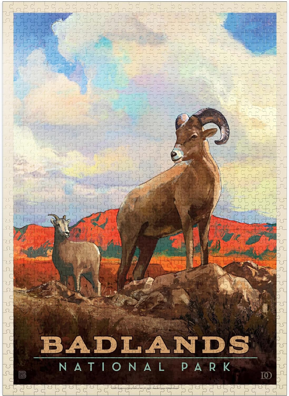 Premium 500 Piece Jigsaw Puzzle for Adults - Badlands National Park ...