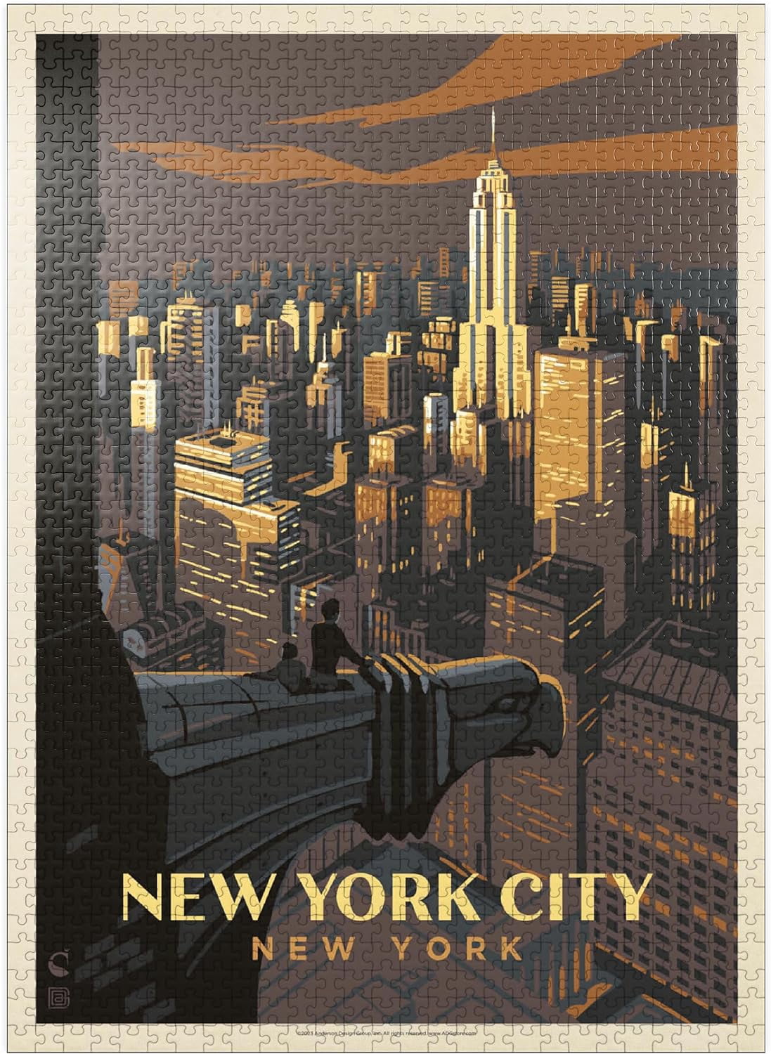 Premium 500 Piece Jigsaw Puzzle for Adults - New York City: Eagle's ...