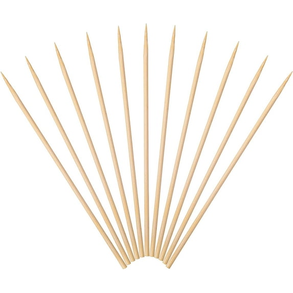 Premium 6 inch Eco-friendly Natural Bamboo Skewers, Perfect for ...