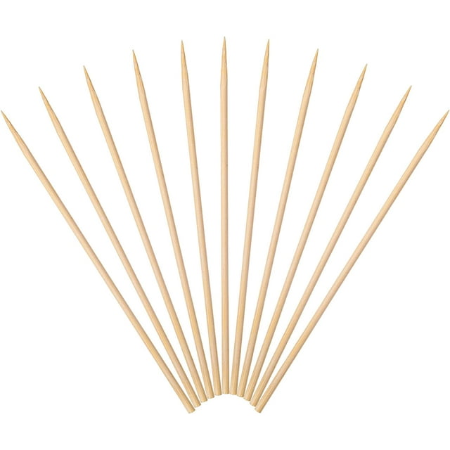 Premium 6 inch Eco-friendly Natural Bamboo Skewers, Perfect for ...