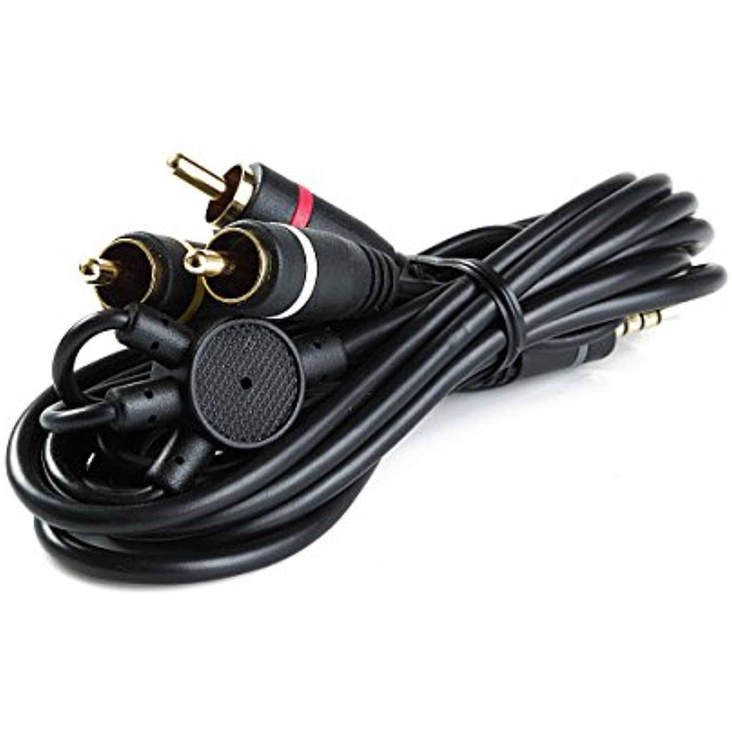Premium 6FT 3.5mm AUX Plug to 3 RCA male AUX Composite Audio Video OFC ...