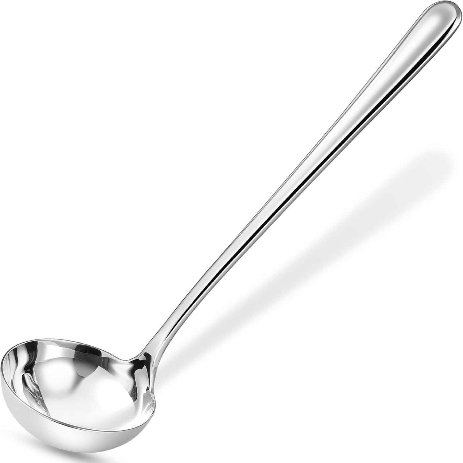 Premium 7.8" Ladle, 18/10 Stainless Steel, Heavy-Duty with Deep Bowl ...