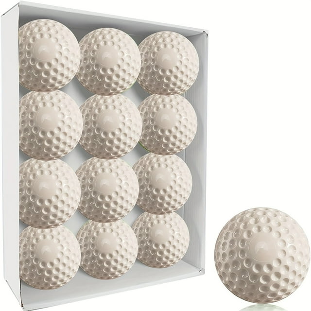 Premium 9-Inch Dimpled Baseballs: 8 Pack of Professional Grade Balls ...