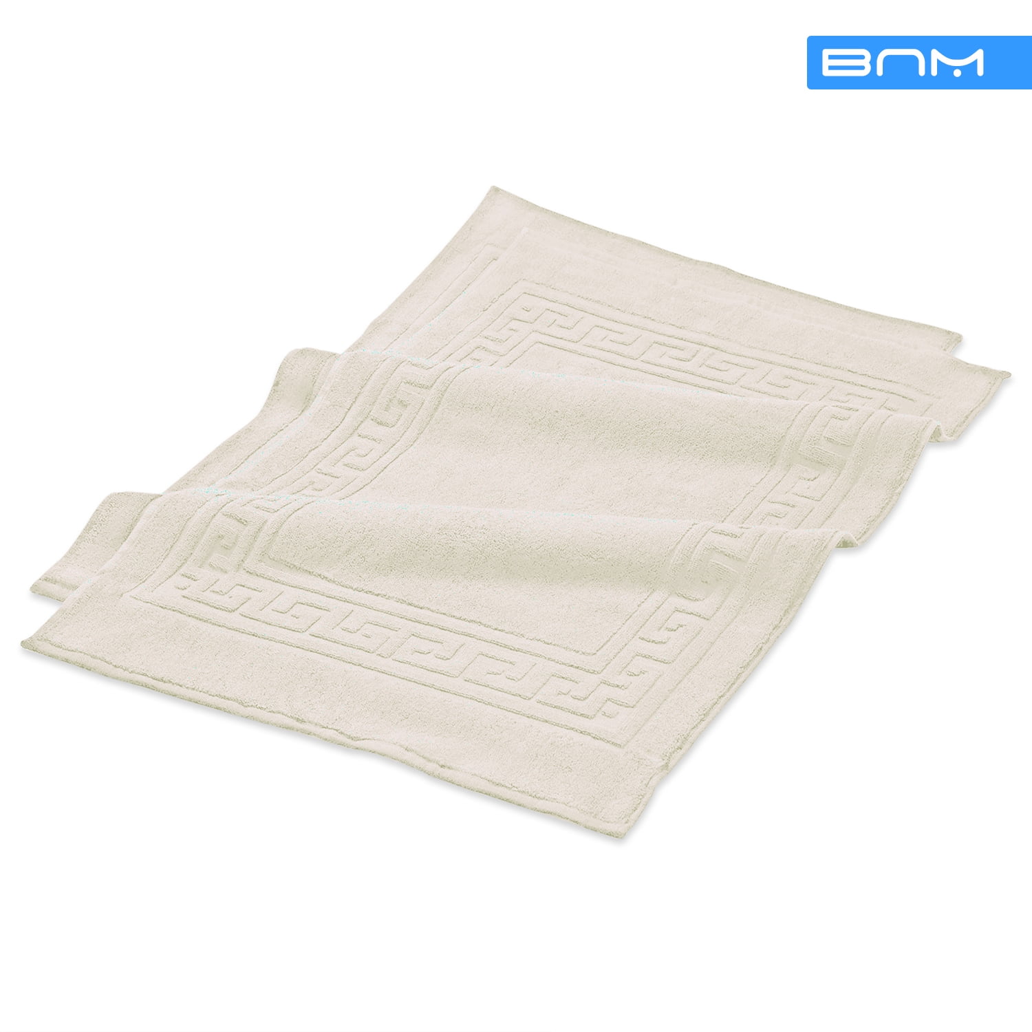 Premium 900 GSM Combed Cotton Solid Fabric Bathroom Mat Set , 22 x 35 ...