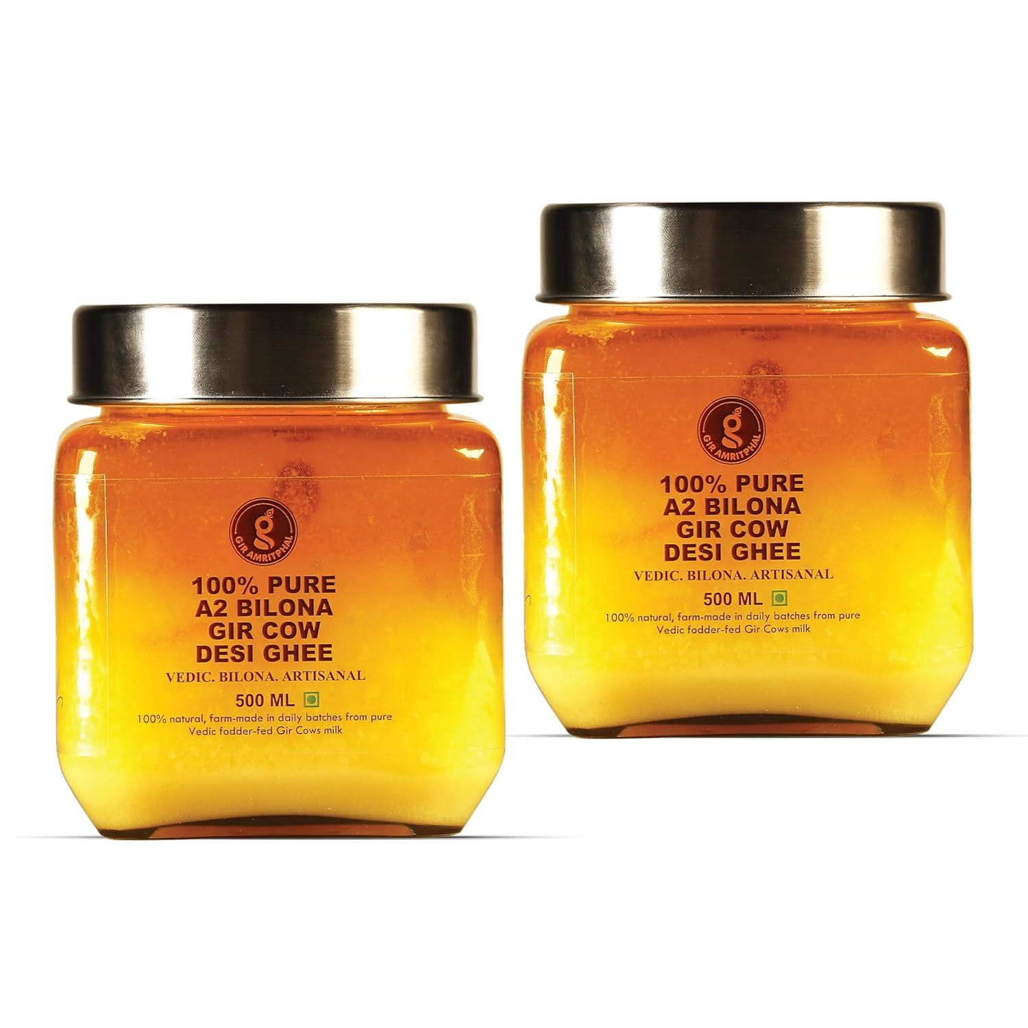 Premium A2 Bilona Gir Cow Desi Ghee By Gir Amritphal | Good Source Of ...