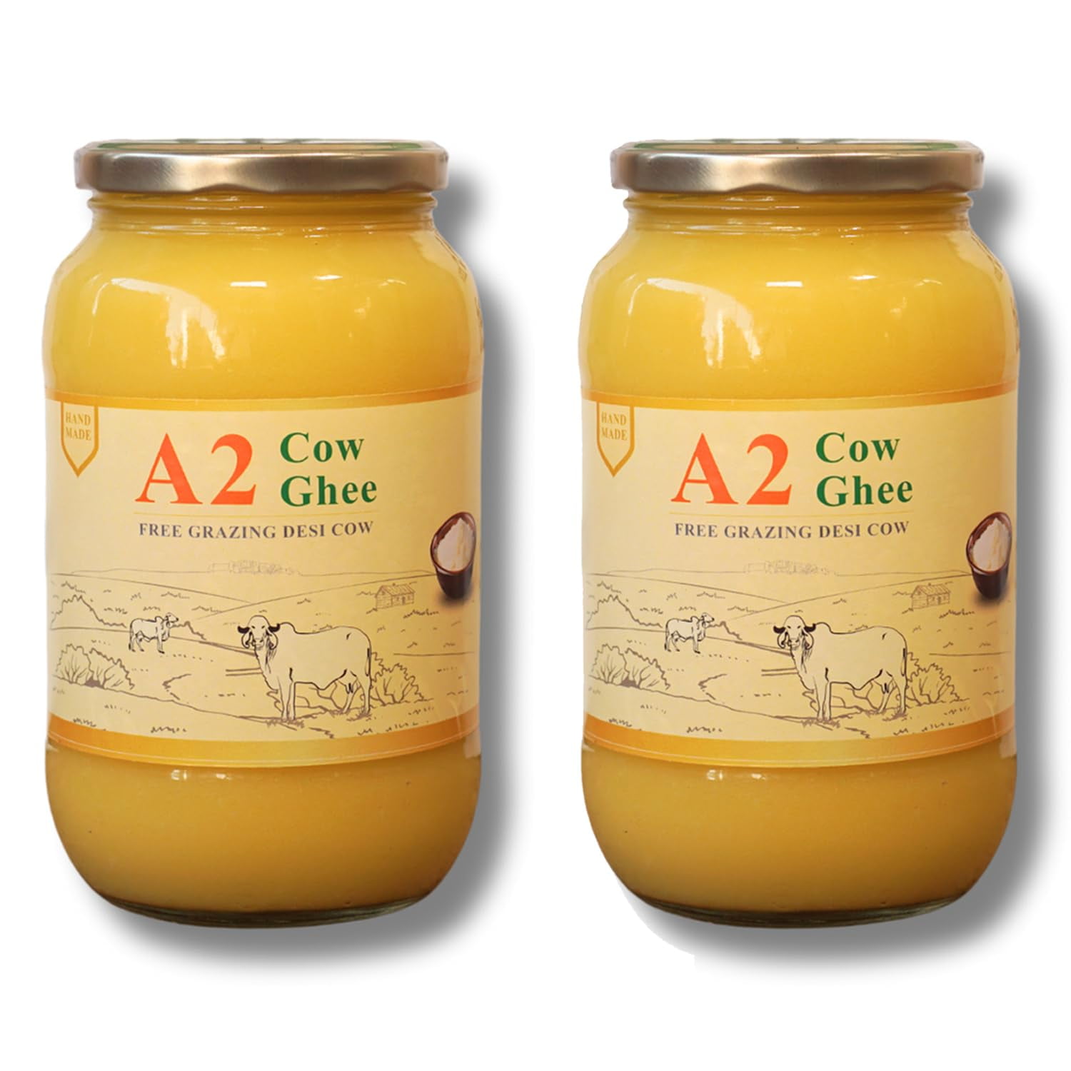 Premium A2 Cow Ghee By H2 Milk Farm | Highly & Nutritious Traditional Bilona Method Cow Ghee ...