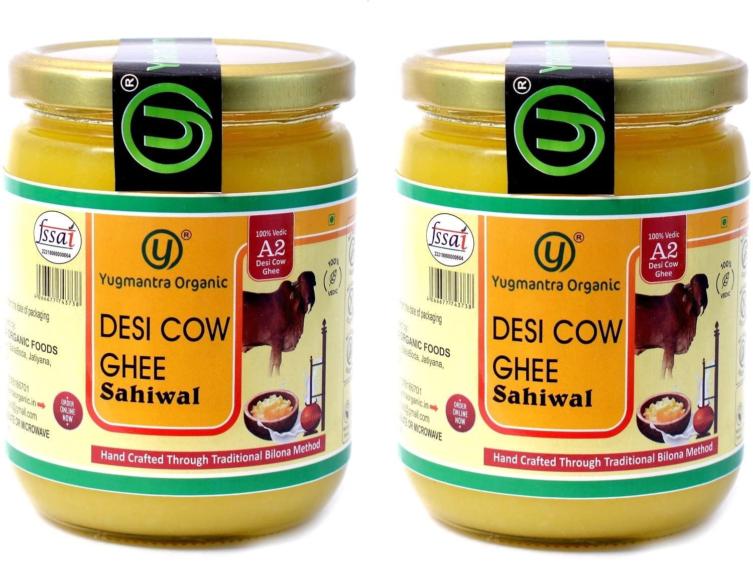 Premium A2 Danedar Desi Sahiwal Cow Ghee By Yugmantra Organic Foods ...