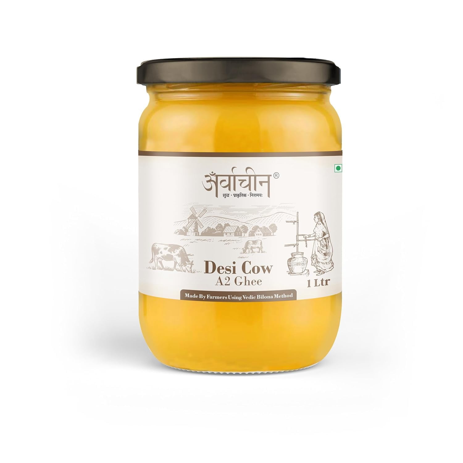 Premium A2 Desi Cow Ghee By Arvachin | Bilona Method Grassfed Cultured ...