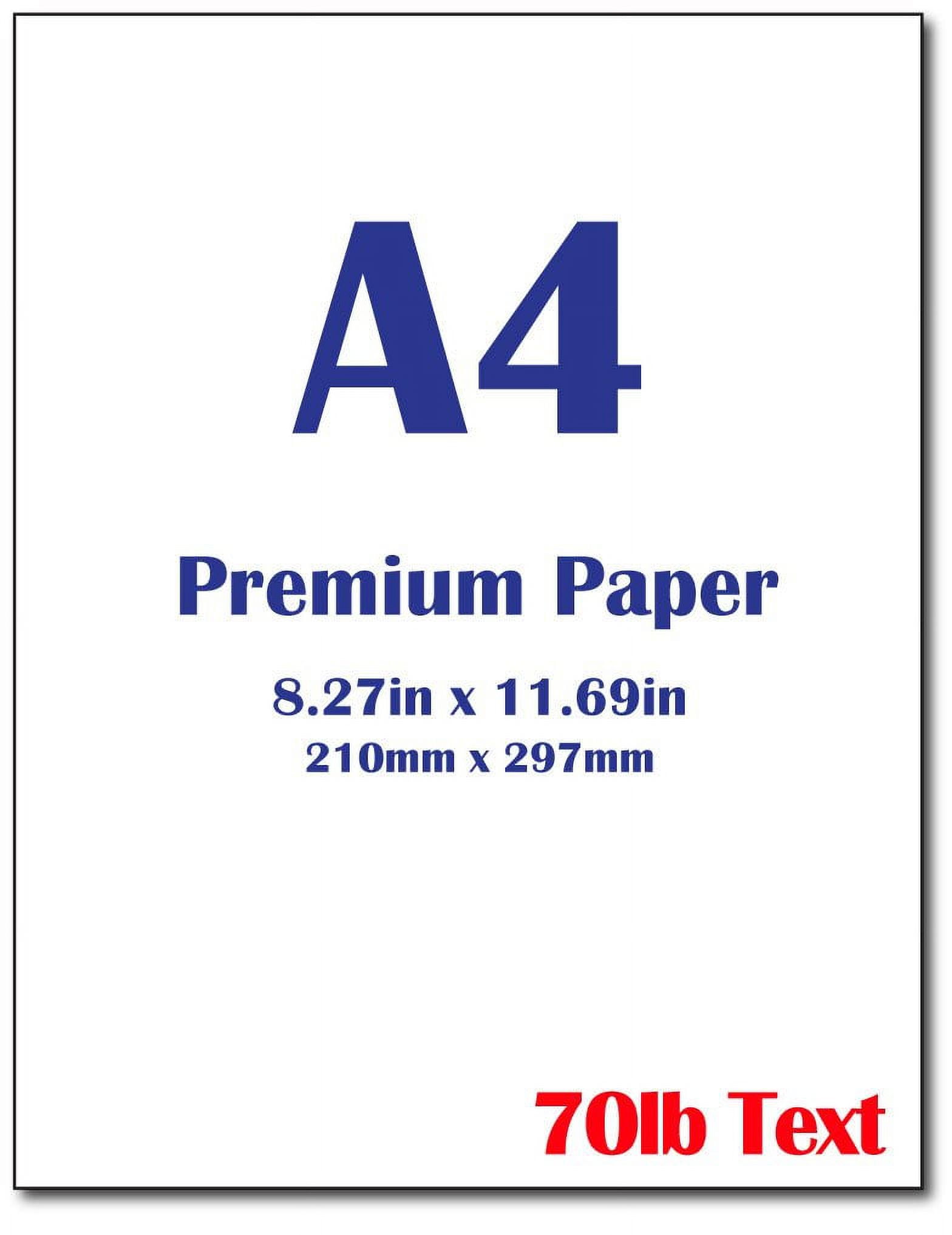Premium A4 (8.3"x 11.7") Printer Paper - 28lb Bond / 70lb Text (105 gsm ...