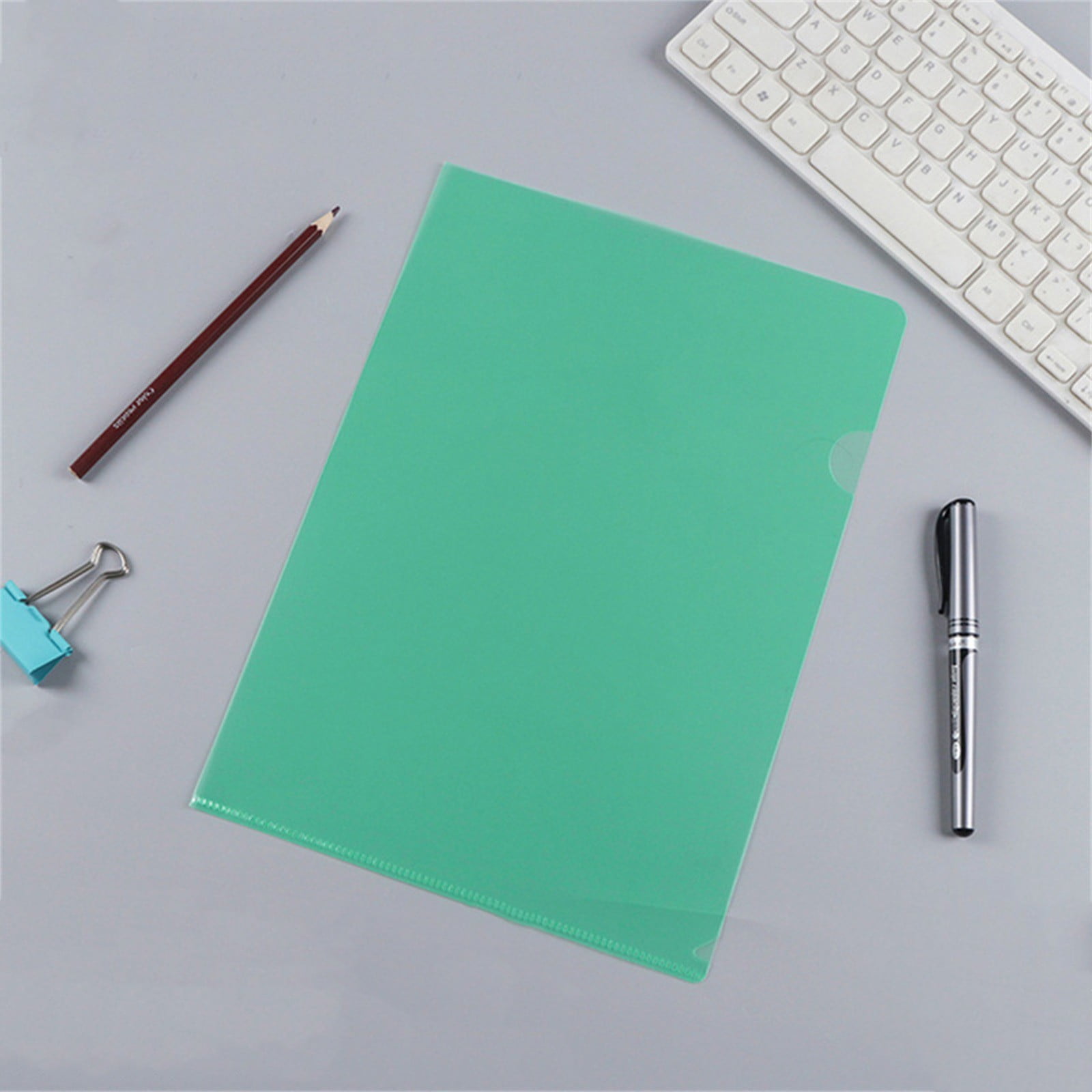 Premium A4 Clear Plastic Folder with Project Pockets for Document ...